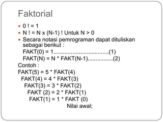 Bab 8 struktur rekursif | PPTX