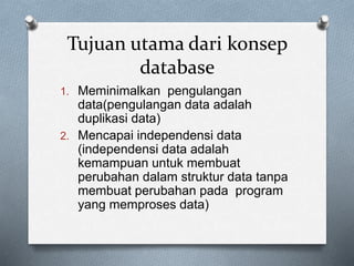 Bab 9 database dan manajemen database | PPTX