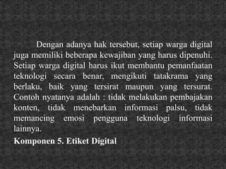 Etika Kewargaan Digital (Digital Citizenchip) | PPTX