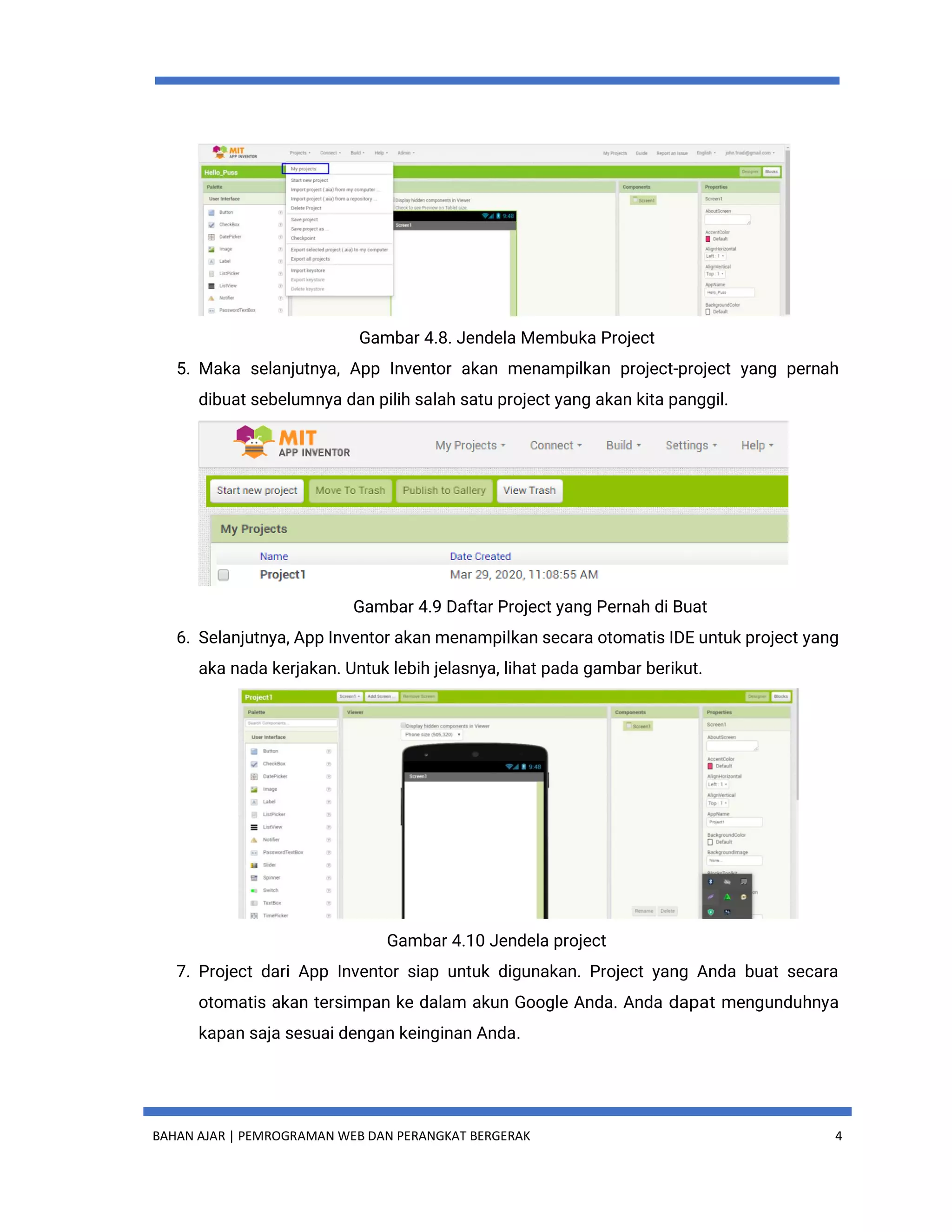 BAB IX - MEMULAI APP INVENTOR | PDF
