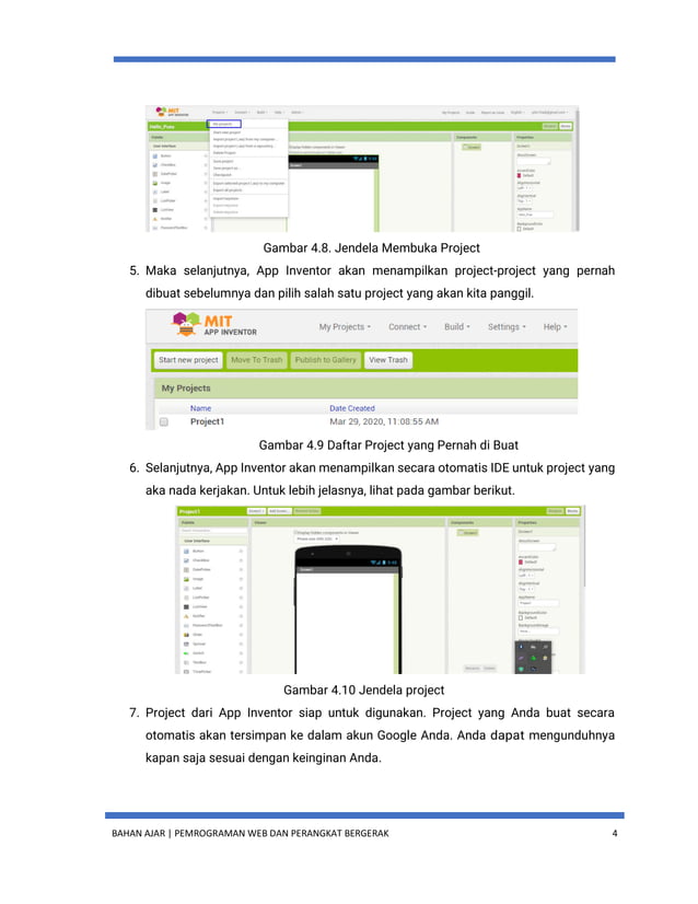 BAB IX - MEMULAI APP INVENTOR | PDF