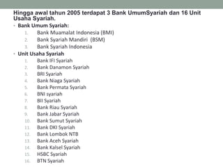 Bab 9 bank umum berdasar prinsip syariah (bank syariah) | PPTX