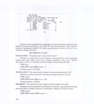 Bab9 pelaksanaan landas-data_sekretaris_bowling_menggunakan_dbase3 | PDF
