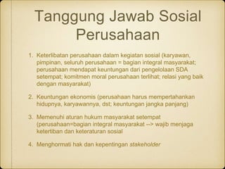 Etika Bisnis - Tanggung Jawab Perusahaan | PPTX