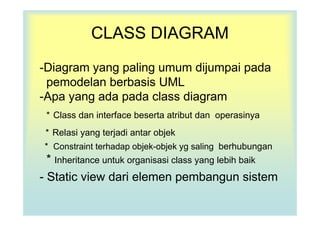 Bab 9 class dan object diagram 2010 | PDF