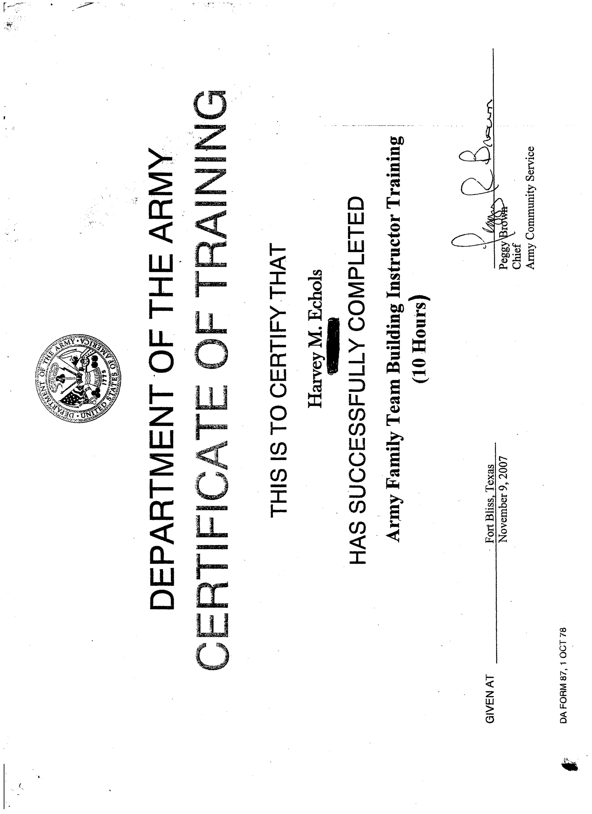 Army Instructor Course--Army Family Team Building | PDF