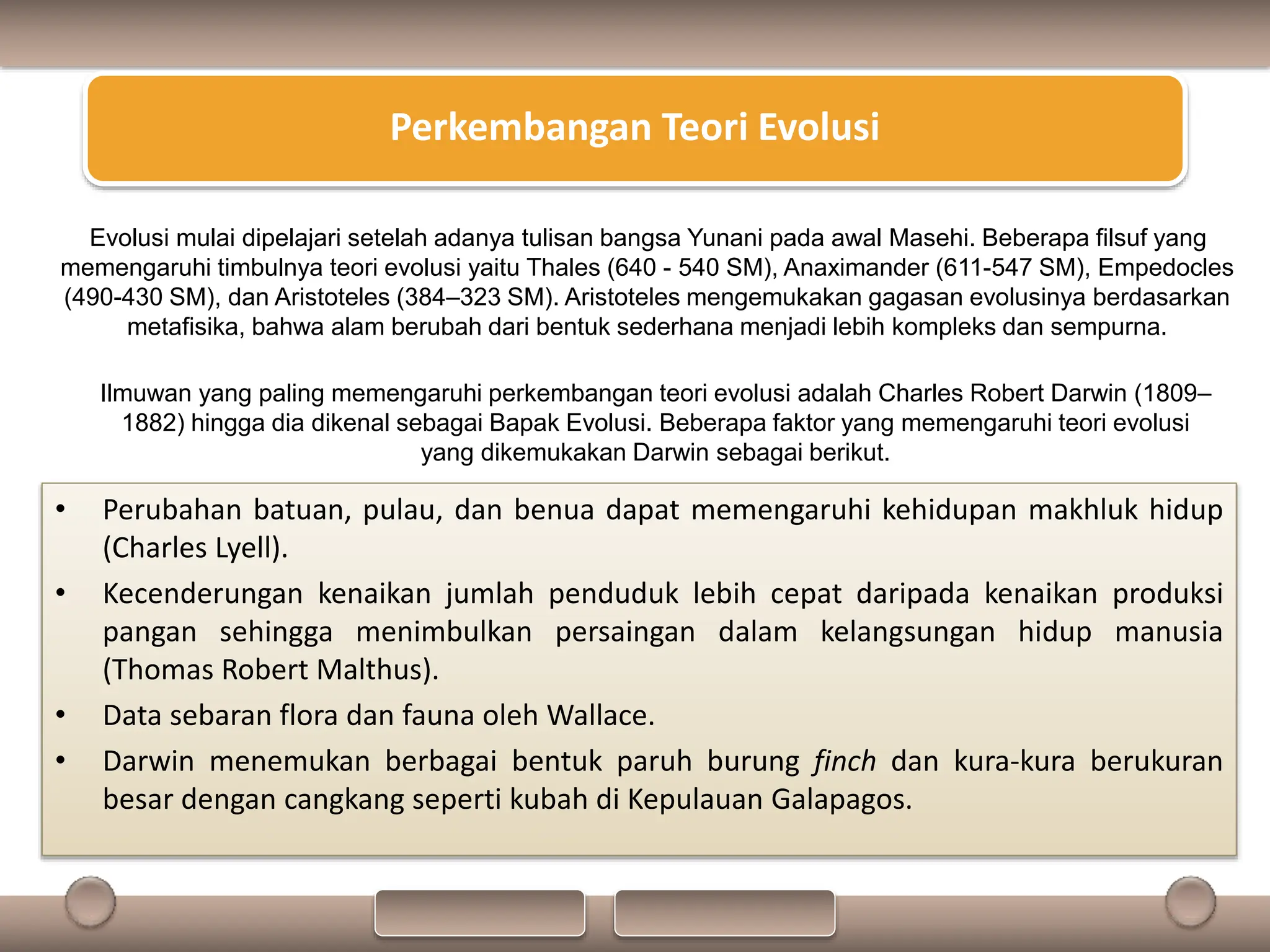 PPT Biologi Materi Evolusi kelas XII SMA | PPTX