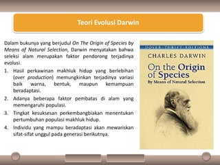 PPT Biologi Materi Evolusi kelas XII SMA | PPTX