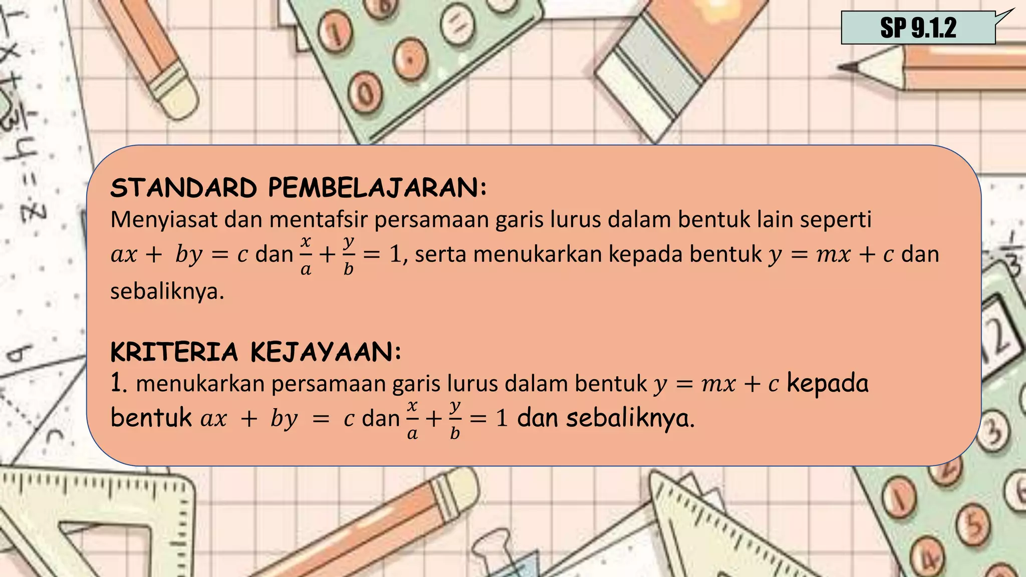 Bab 9 garis lurus (9.1.2) | PPTX