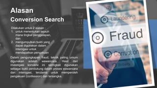 Metode Investigasi Konversi - Akuntansi Forensik | PPTX