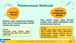 BAB 9_Rukhsah dalam Beribadah.pptx kelas VII | PPTX