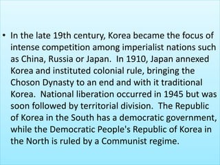 bief history of korea | PPTX