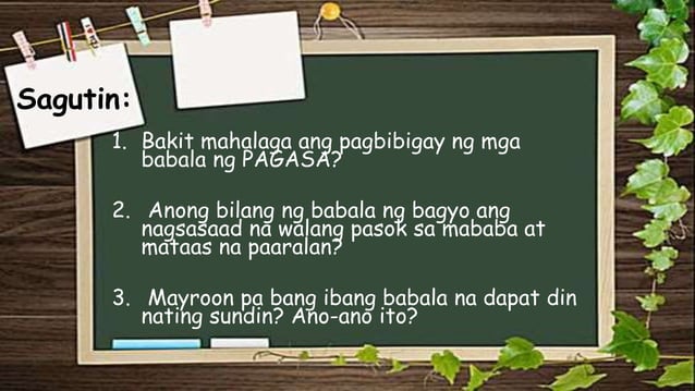Babala ng bagyo | PPTX