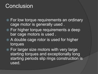 deep bar and cage rotor | PPTX