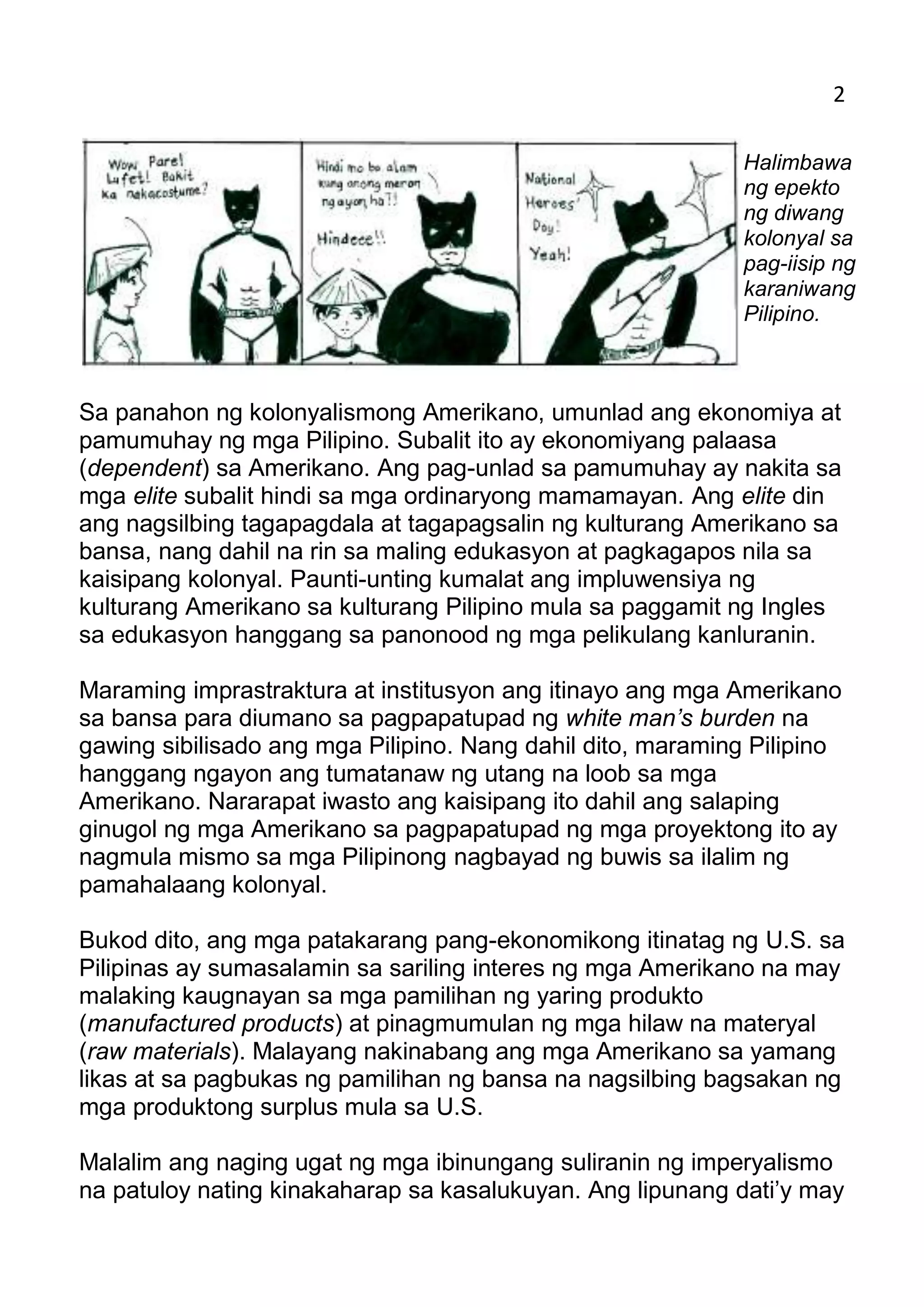 Malayang Kalakalan ng US-Pilipinas | DOCX