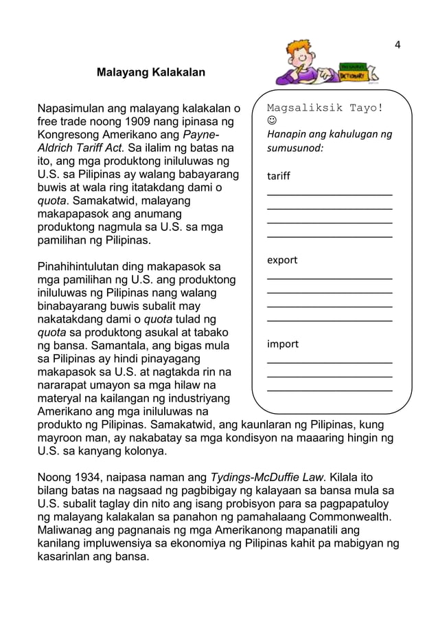 Malayang Kalakalan ng US-Pilipinas | DOCX