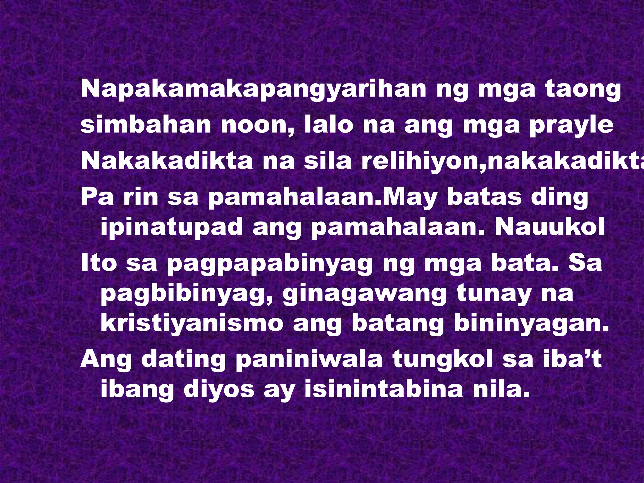 Ang kristiyanismo at ang mga Pilipino | PPTX