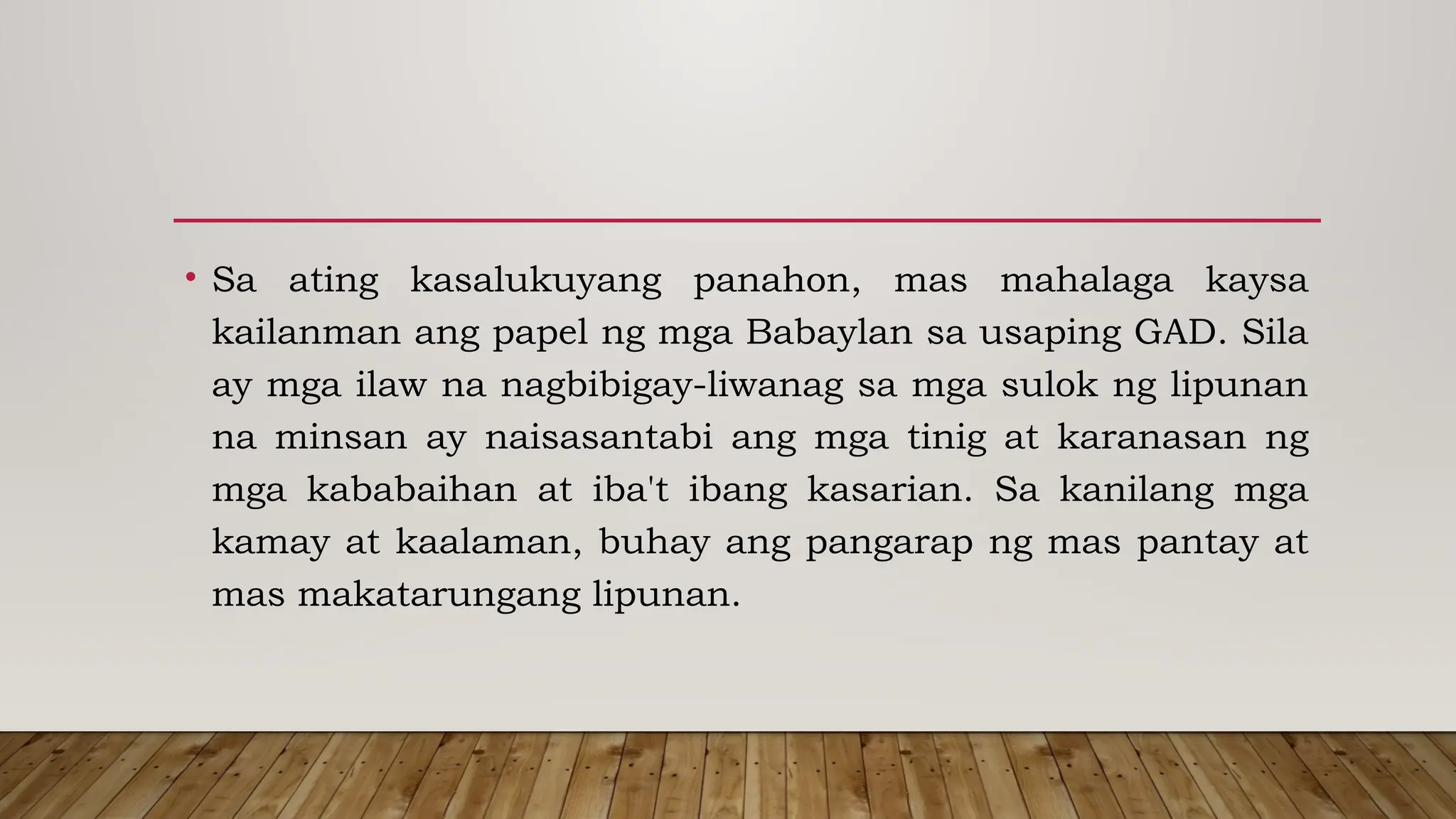 Babaylan Panitikang Pilipino Filipino 88 | PPTX