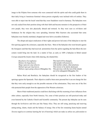 From Priestess to Monsters: The Babaylan Before and During the ...