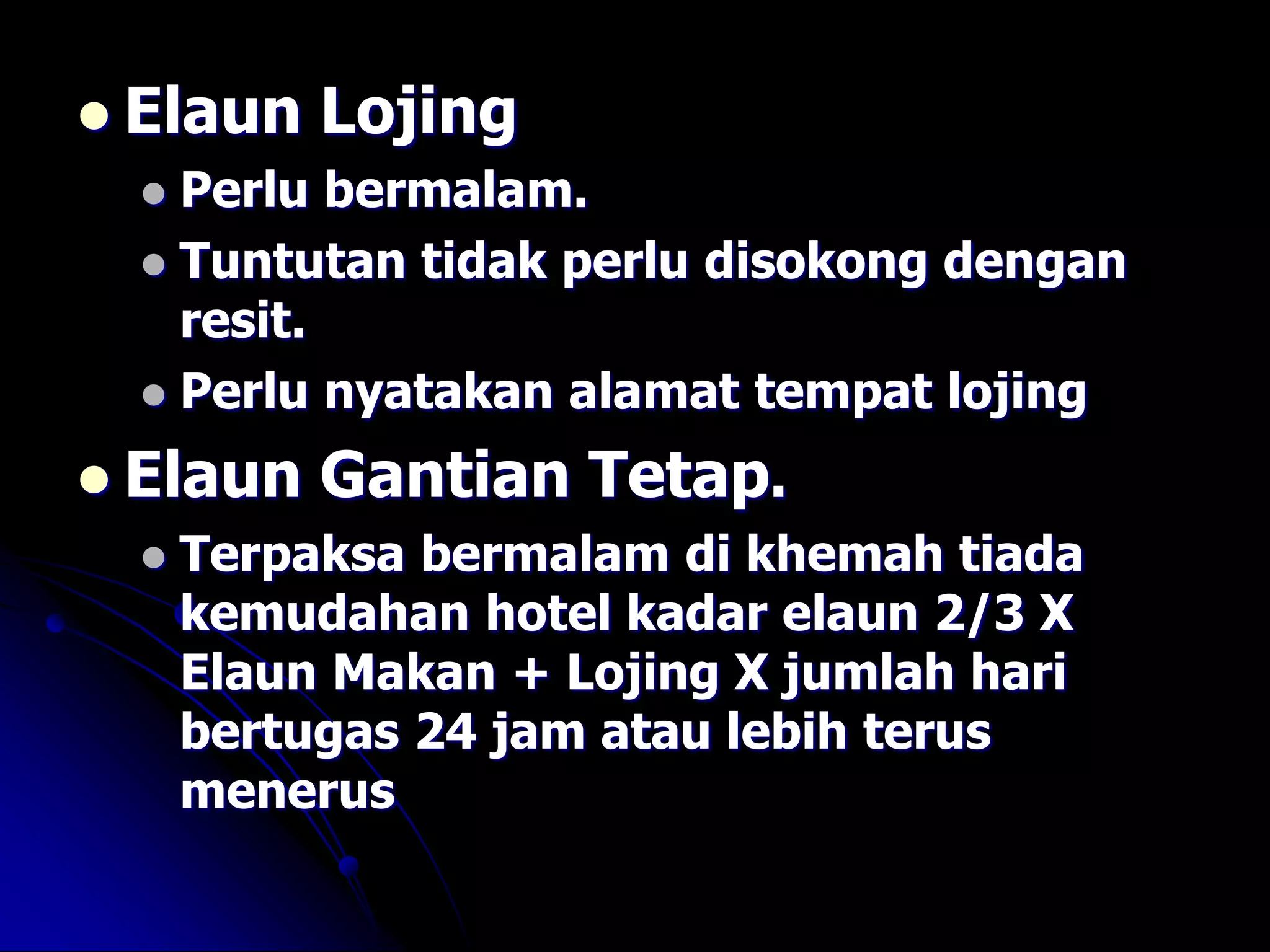 PERINTAH AM Bab B :Elaun-elaun dalam perkhidmatan | PPT