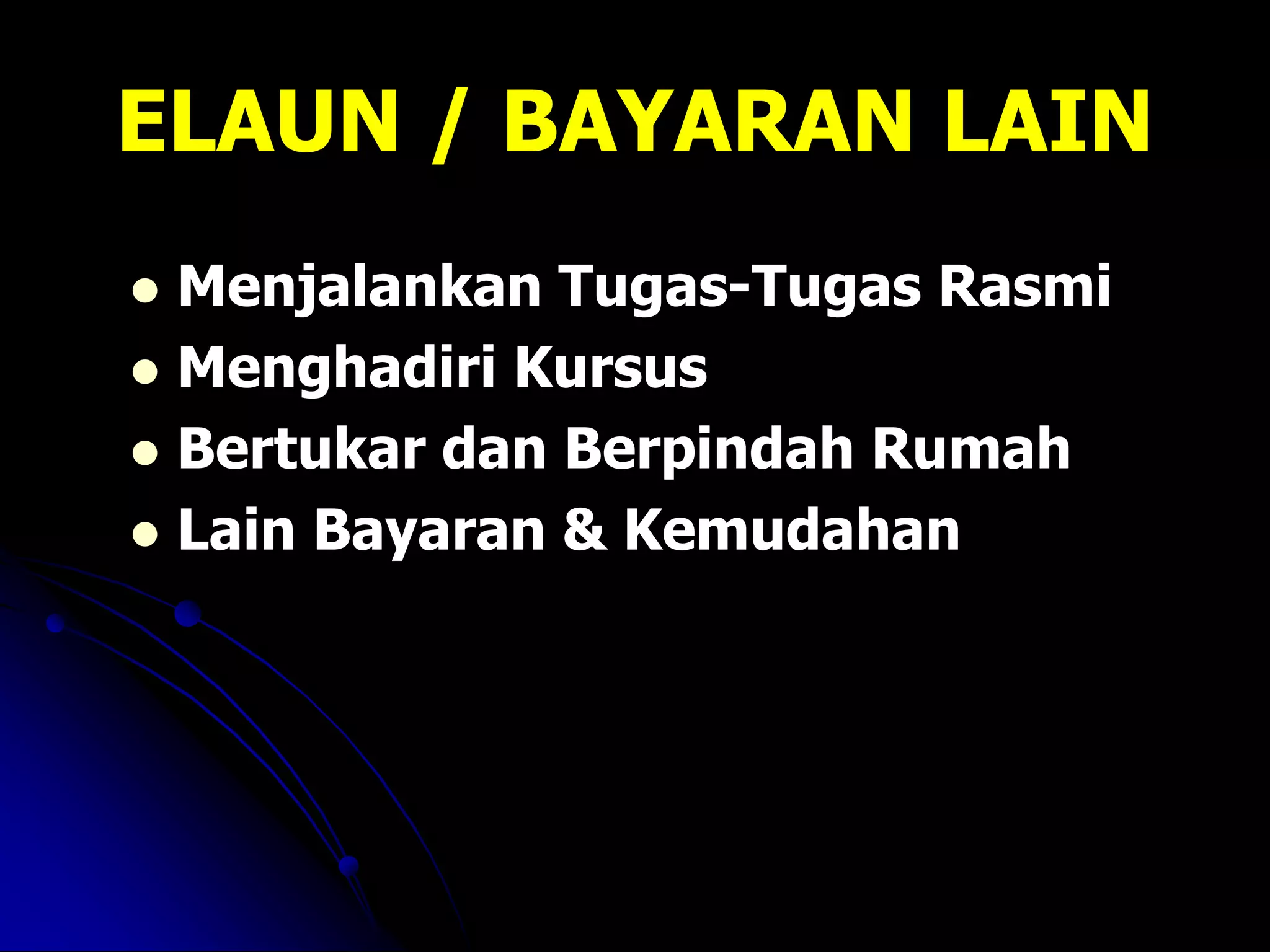 PERINTAH AM Bab B :Elaun-elaun dalam perkhidmatan | PPT