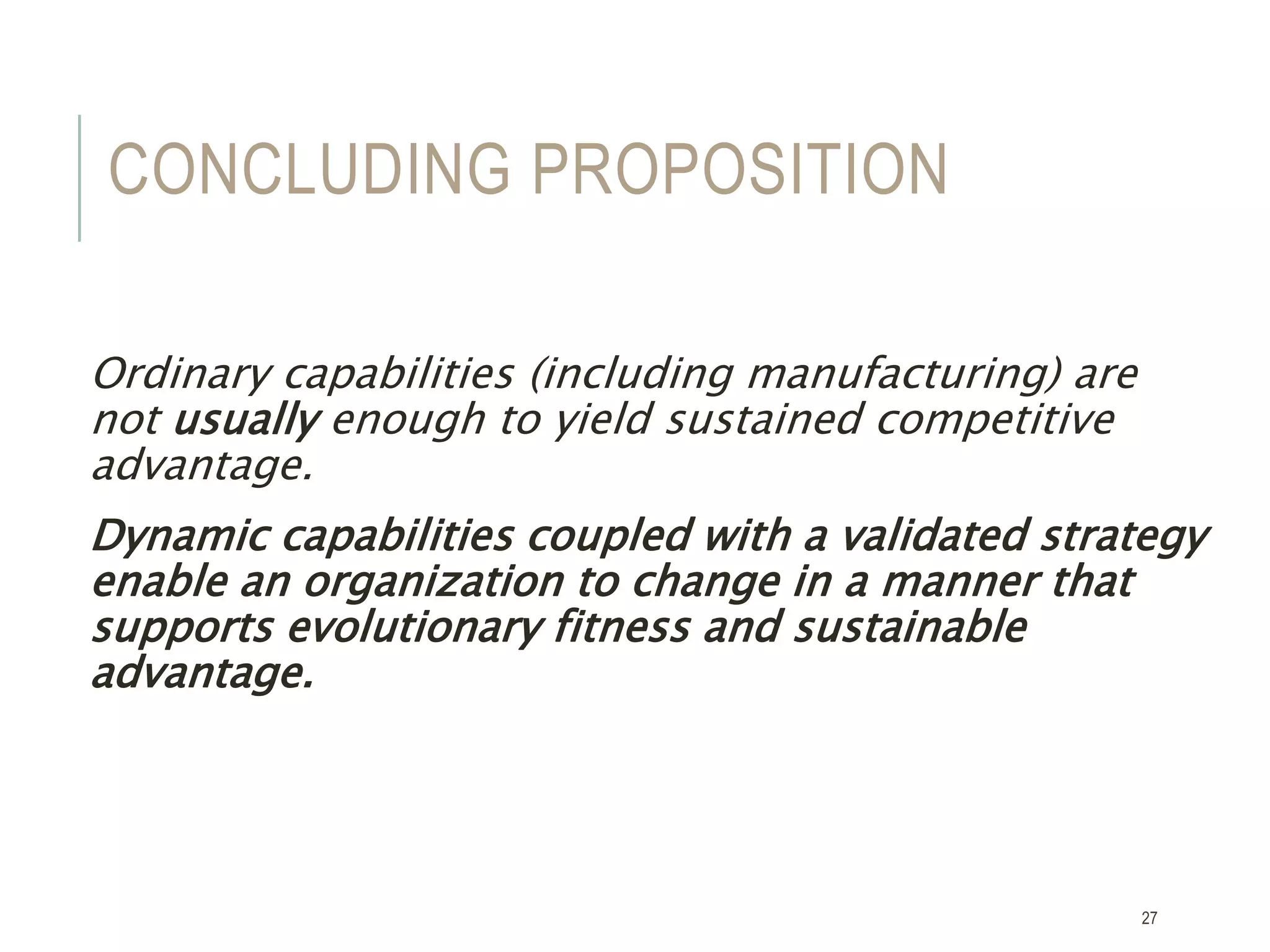 Dynamic Capabilities: What Are They And How They Can Be Applied | PPTX