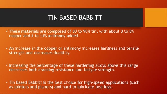 Babbitt material ppt