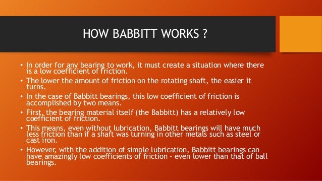 Babbitt material ppt