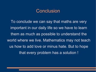 Maths Project Group T3_E1 | PPT