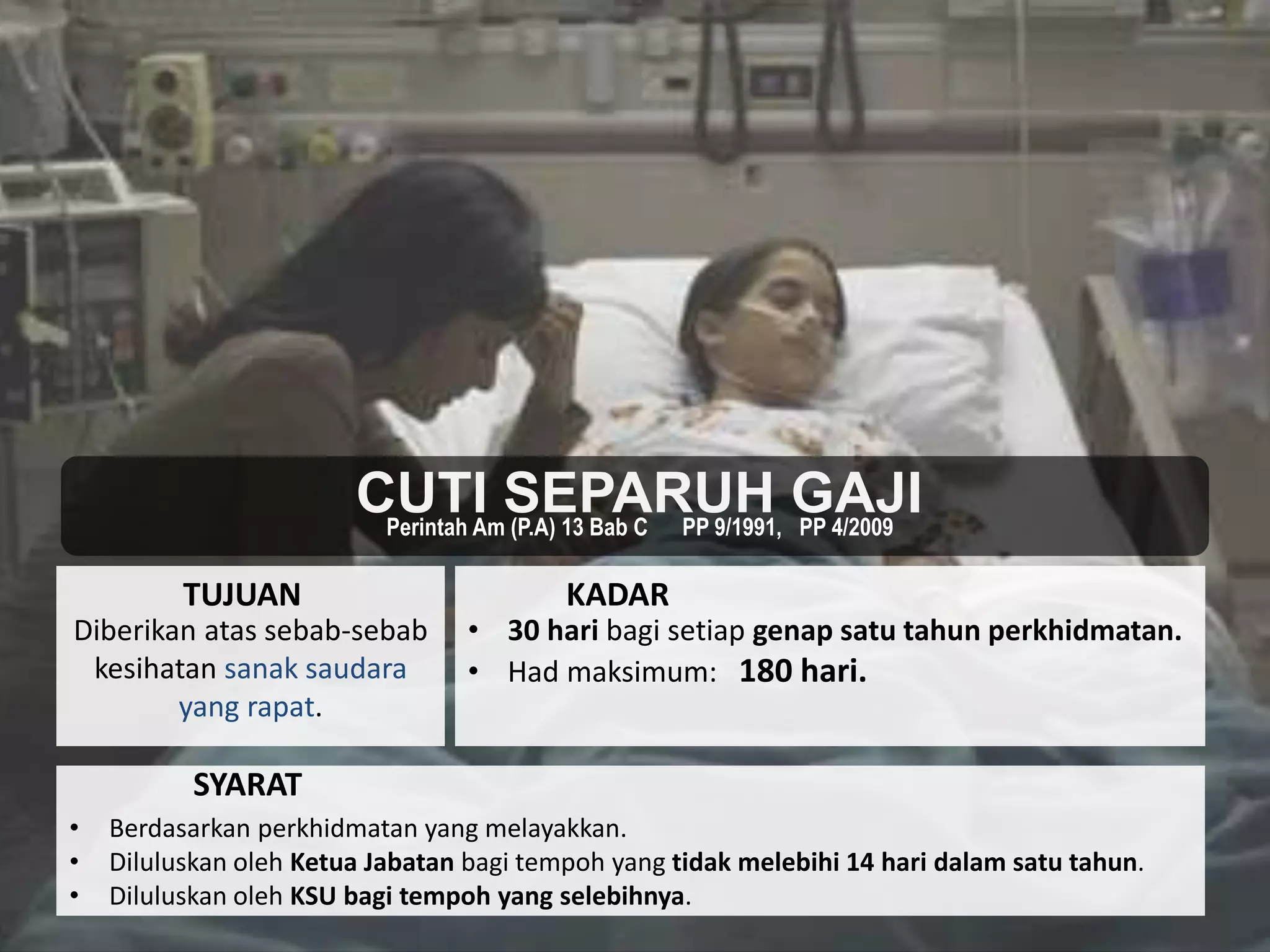 Bab C (cuti) 12/01/2015 (Taklimat) | PPTX
