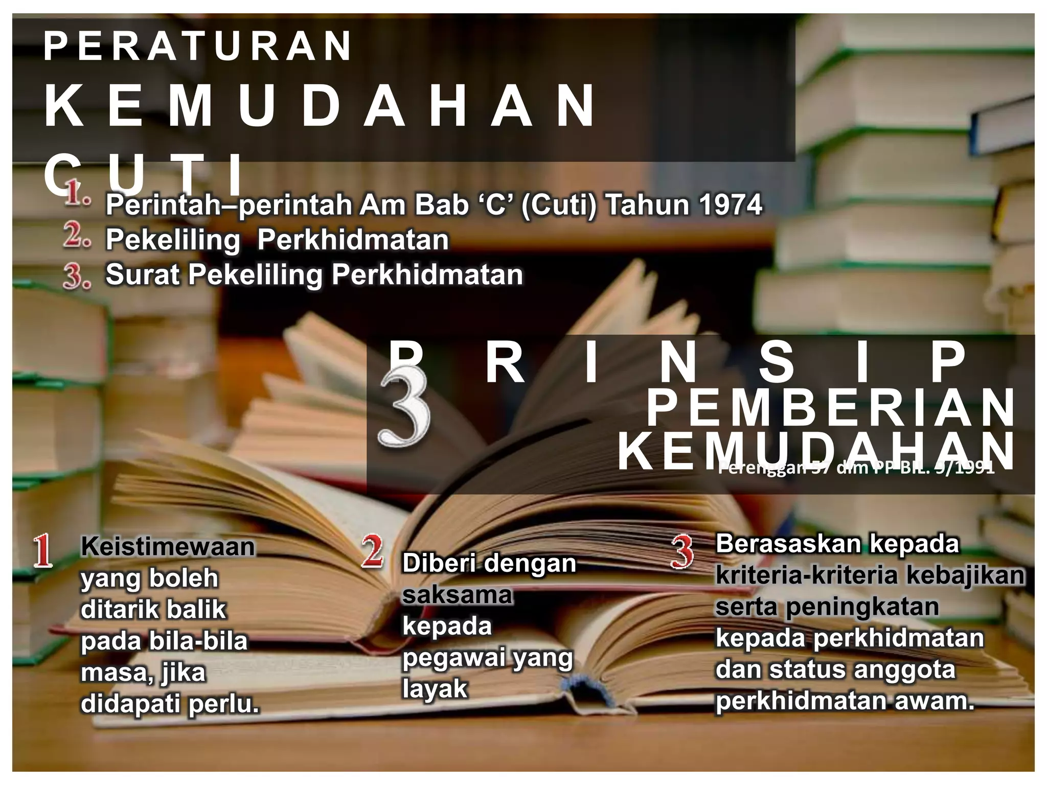 Bab C (cuti) 12/01/2015 (Taklimat) | PPTX