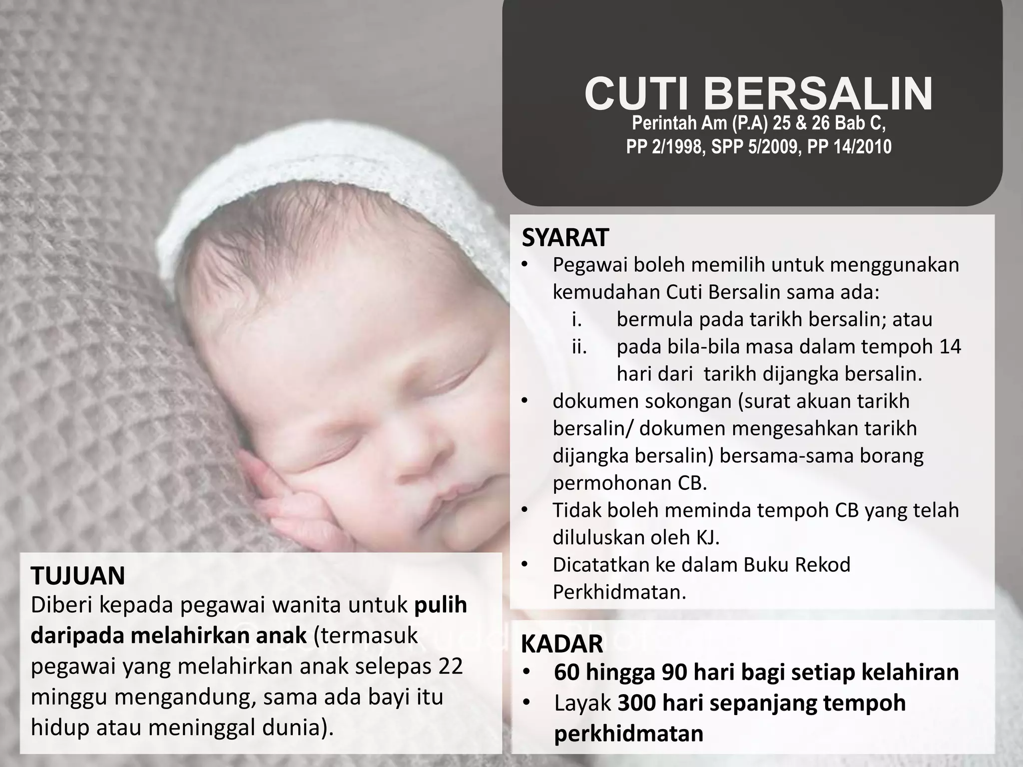 Bab C (cuti) 12/01/2015 (Taklimat) | PPTX