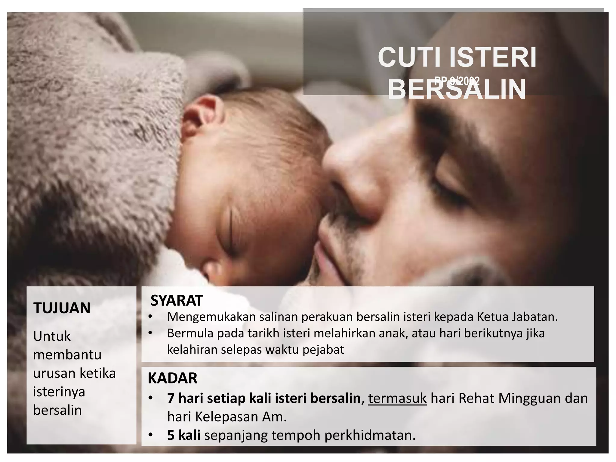 Bab C (cuti) 12/01/2015 (Taklimat) | PPTX