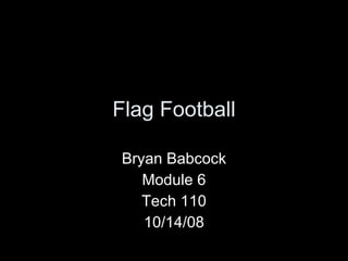 Flag Football PowerPoint | PPT