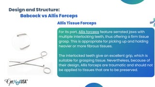 Babcock vs Allis: Discover the Differences in Surgical Tissue Handling ...