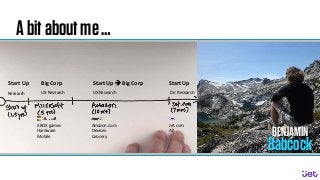 UX STRAT USA: Ben Babcock, "Blending Big Data and Little Data to Build ...