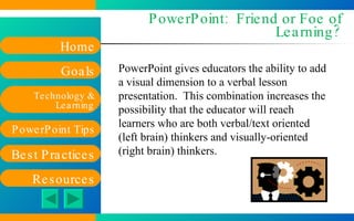 PowerPoint in the Classroom | PPT