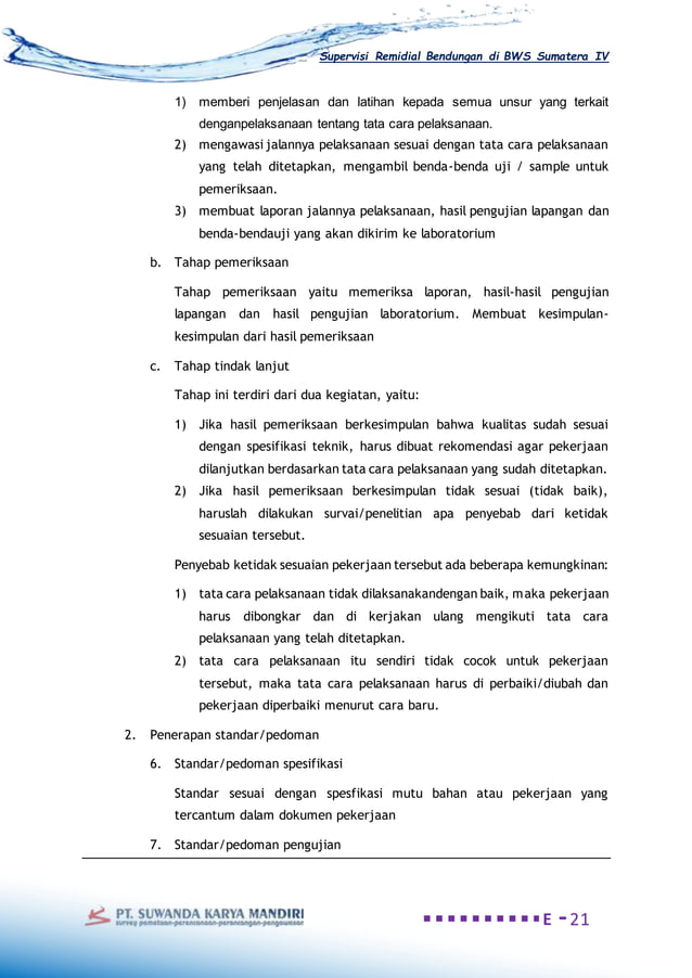 Bab e. uraian pendekatan, metodologi dan program kerja | PDF