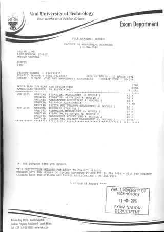 FULL ACADEMIC RECORD | PDF