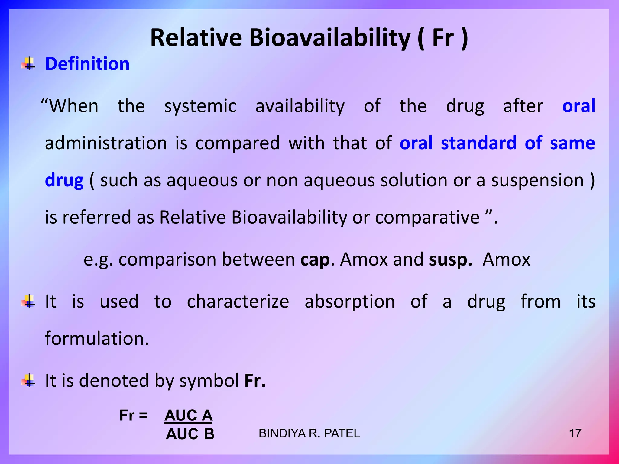 bioavailability & bioequivalence | PPTX