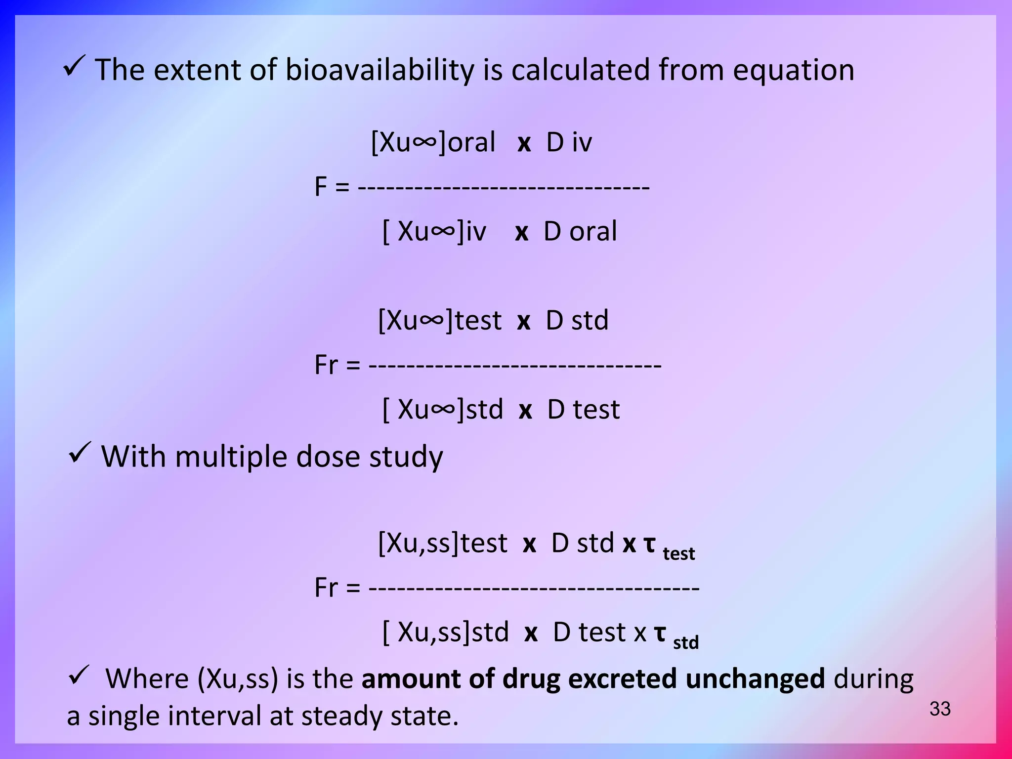 bioavailability & bioequivalence | PPTX
