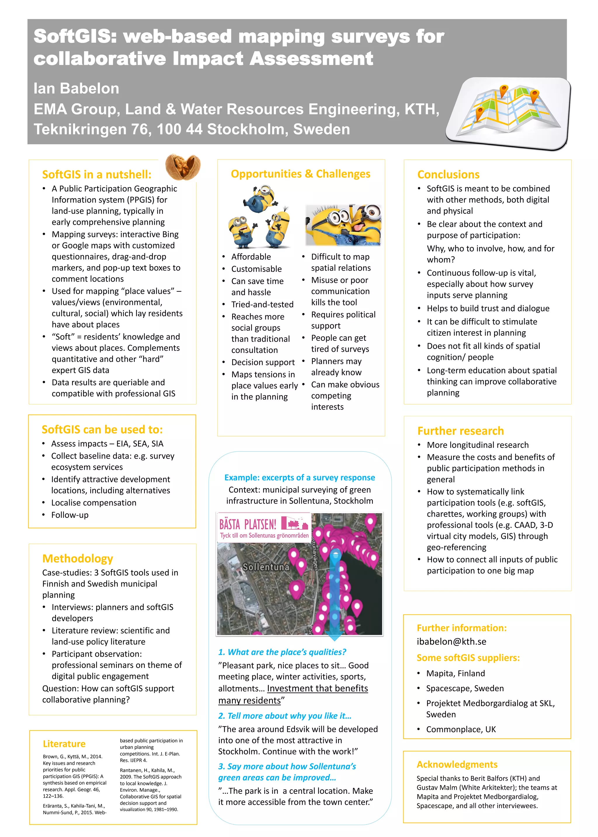 SoftGIS for colloborative Impact Assessment | PDF