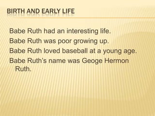 Babe Ruth | PPTX