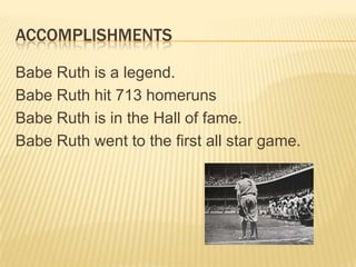 Babe Ruth | PPTX