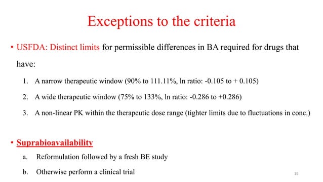 Bioavailability and Bioequivalence Studies | PPTX | Pharmaceutical ...
