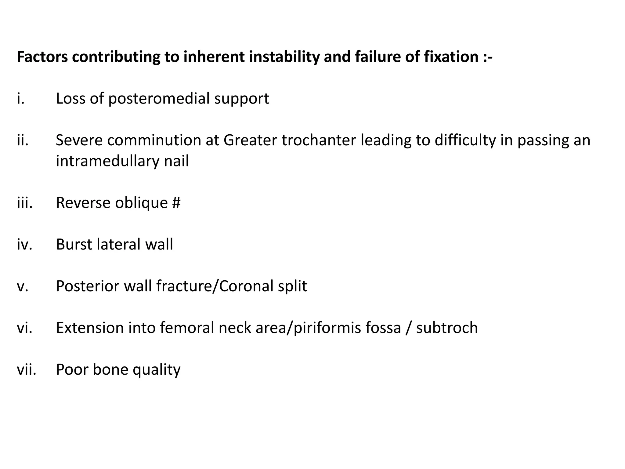 unstable trochanteric fracture | PPTX