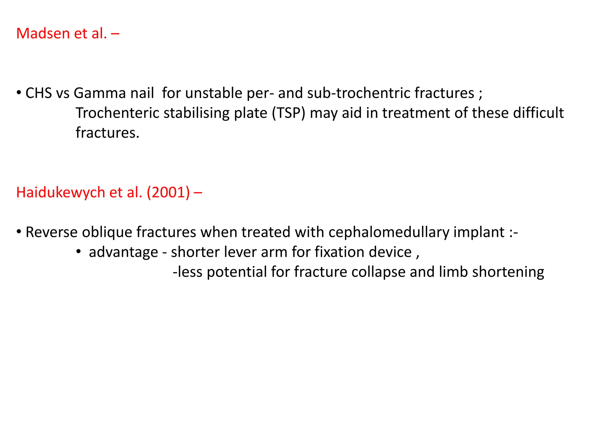 unstable trochanteric fracture | PPTX