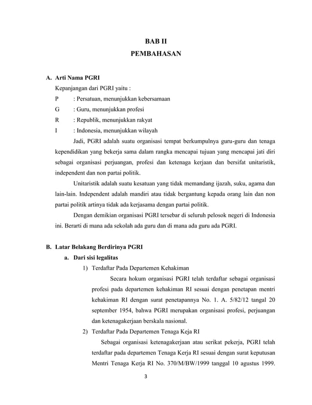 makalah ke-PGRI-an | DOCX