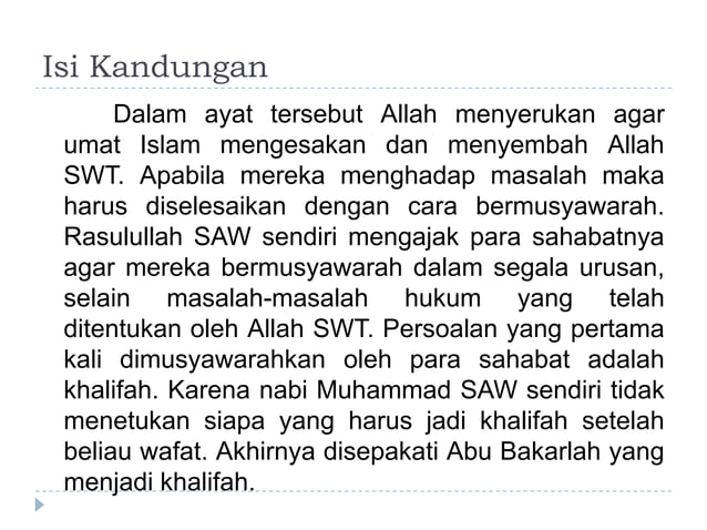 Demokrasi Dalam Islam | PPTX