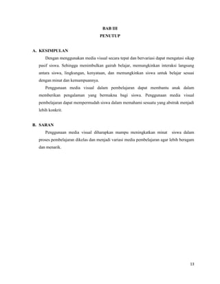 media visual non proyeksi | DOCX